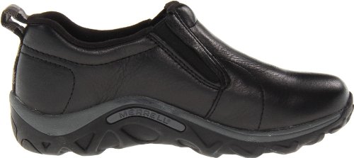 Merrell Jungle Moc Moccasin, Black Leather, 2 US Unisex Big Kid