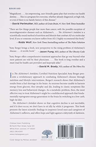 The Alzheimer's Antidote: Using a Low-Carb, High-Fat Diet to Fight Alzheimer’s Disease, Memory Loss, and Cognitive Decline