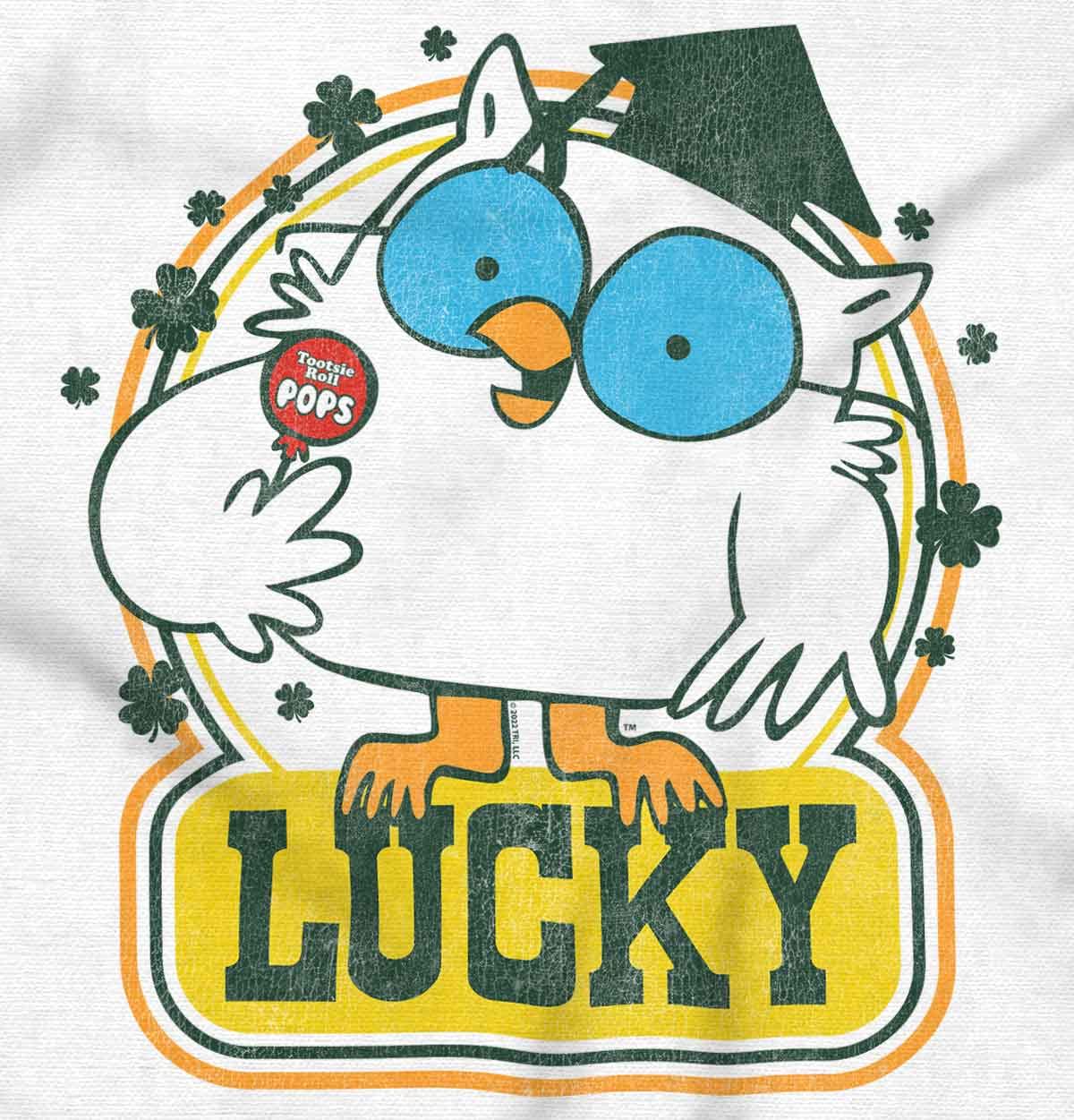 Brisco Brands Saint Paddys Lucky Tootsie Pop Owl Baby Romper Boys or Girls