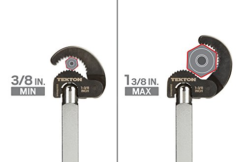 RIDGID 57003 EZ Change Plumbing Wrench Faucet Installation and Removal Tool & TEKTON 10 to 17 Inch Telescoping Basin Wrench (3/8 - 1-3/8 in.) | WRN92002