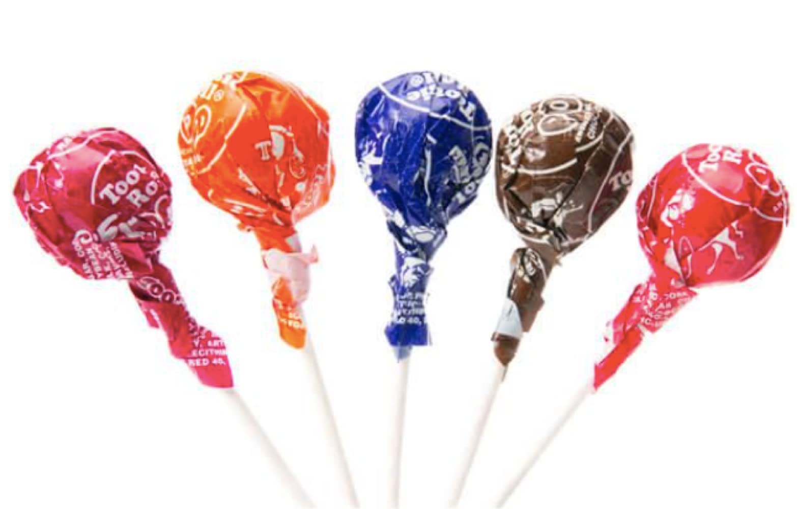 Tootsie Pop Lollipop 5-Flavors Hard Candy Outside with Chewy Tootsie Roll Center Bulk (3 Pound)