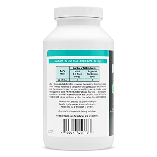 Nutramax Dasuquin Joint Health Supplement for Large Dogs - With Glucosamine, Chondroitin, ASU, Boswellia Serrata Extract, Green Tea Extract, 150 Chewable Tablets