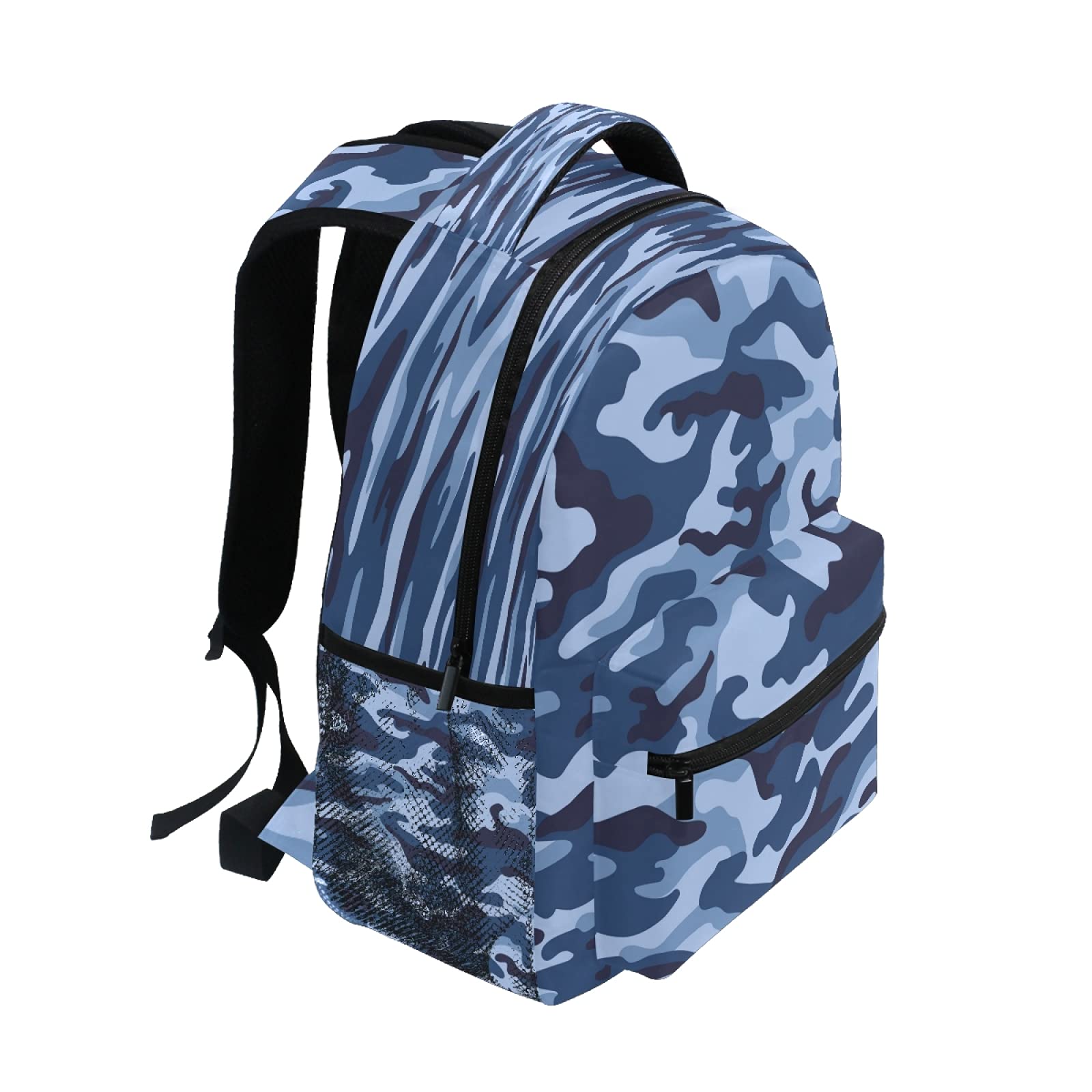 YoCosy Camo Camouflage Military Pattern School Backpack for Teen Girls Boys Lightweight Student Backpack Travel Bookbag Laptop Casual Daypack