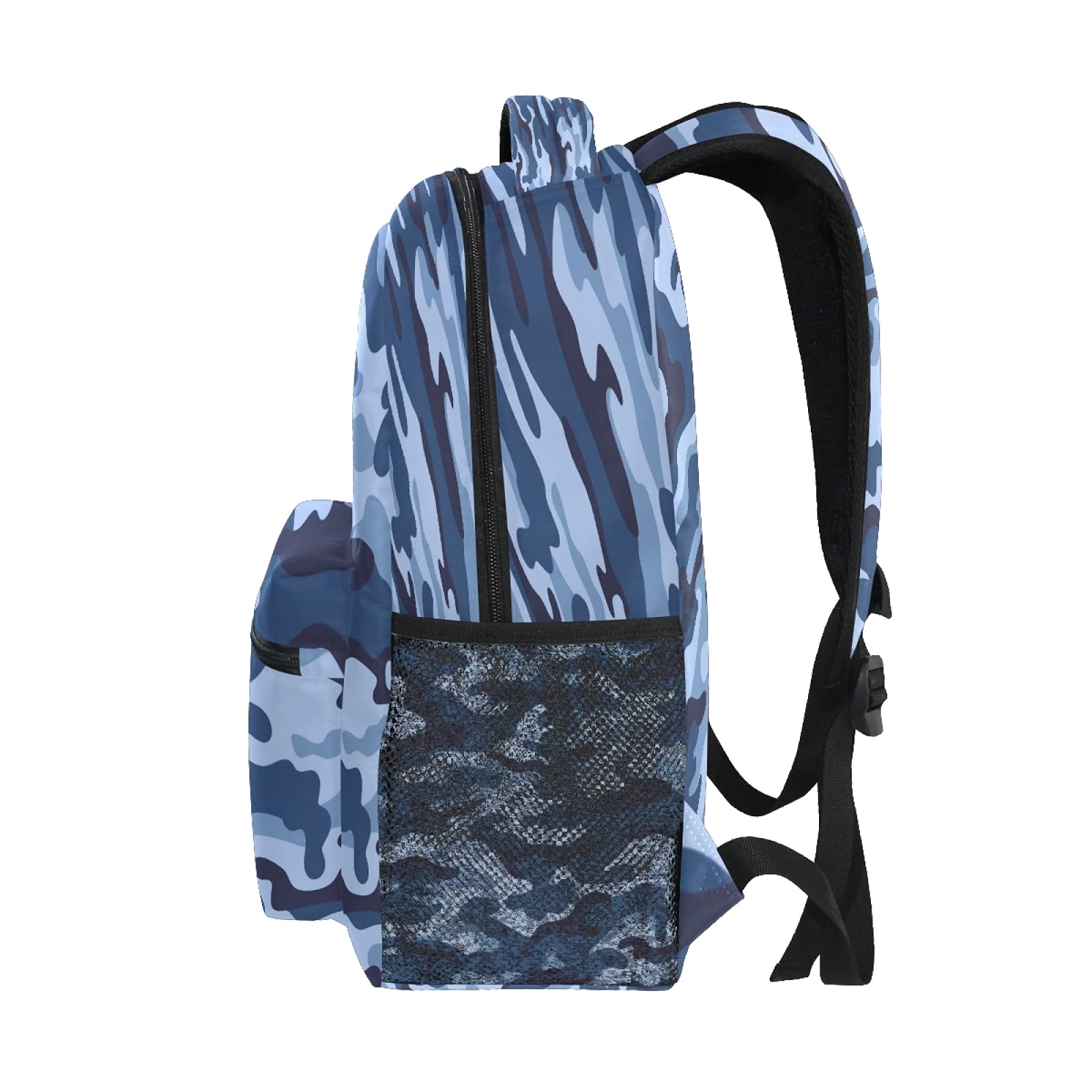 YoCosy Camo Camouflage Military Pattern School Backpack for Teen Girls Boys Lightweight Student Backpack Travel Bookbag Laptop Casual Daypack