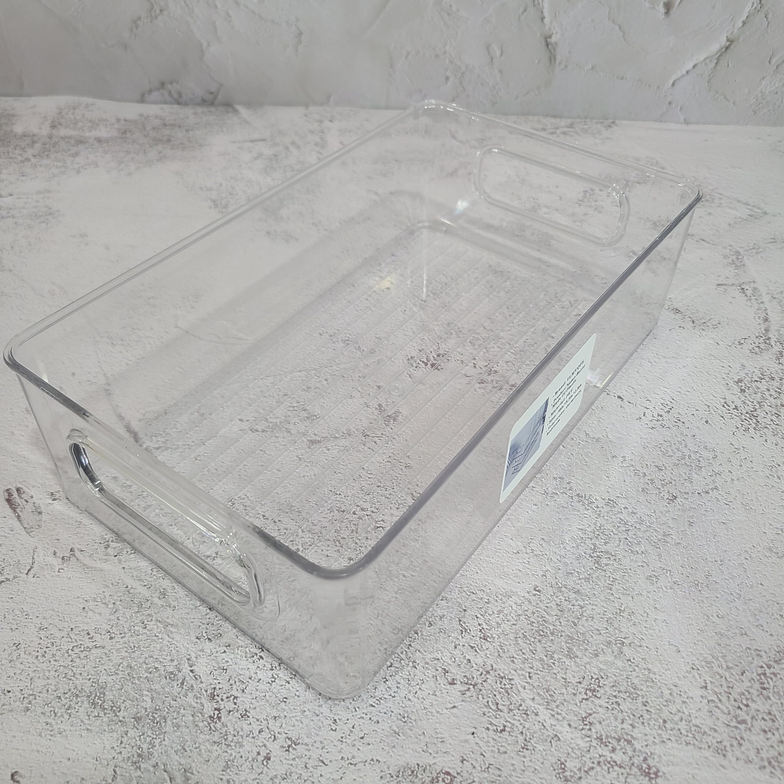 TLMVQFS Convenient and stackable clear plastic storage containers - perfect for home use