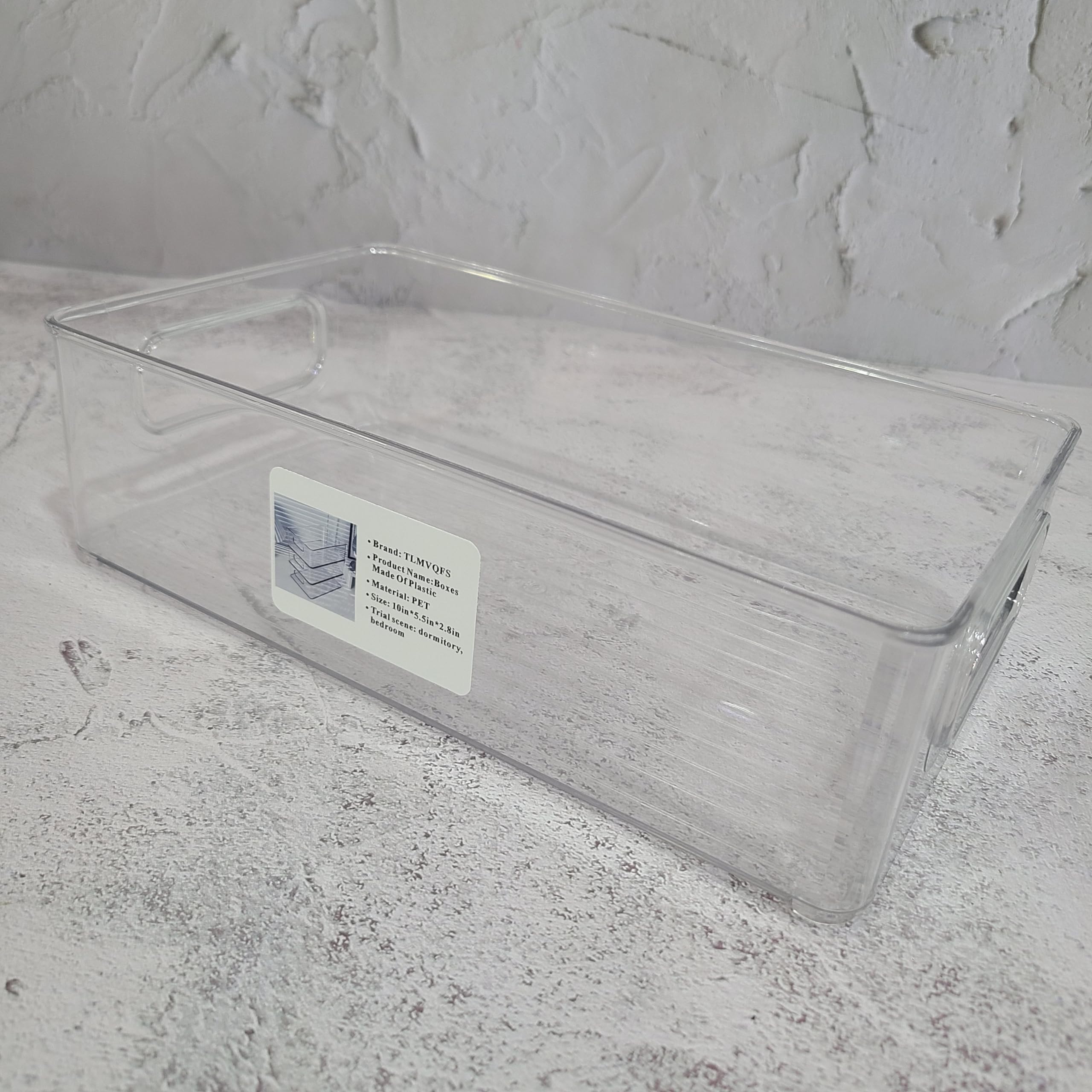 TLMVQFS Convenient and stackable clear plastic storage containers - perfect for home use