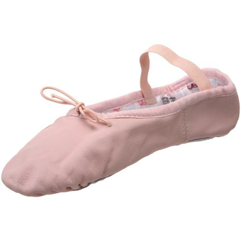 Bloch Girl's Dance Bunnyhop Full Sole Leather Ballet Slipper/Shoe, Pink, 2 Little Kid