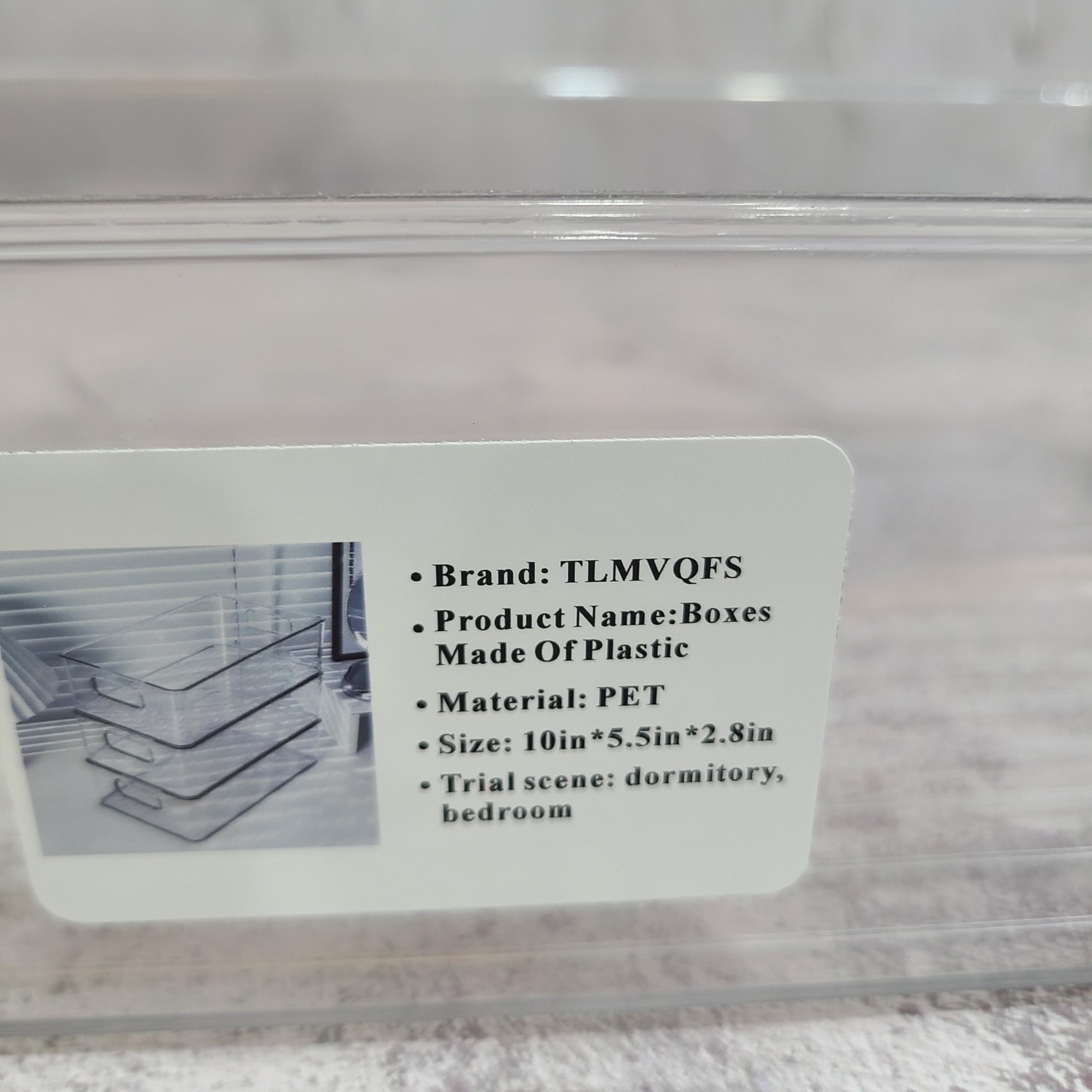 TLMVQFS Convenient and stackable clear plastic storage containers - perfect for home use