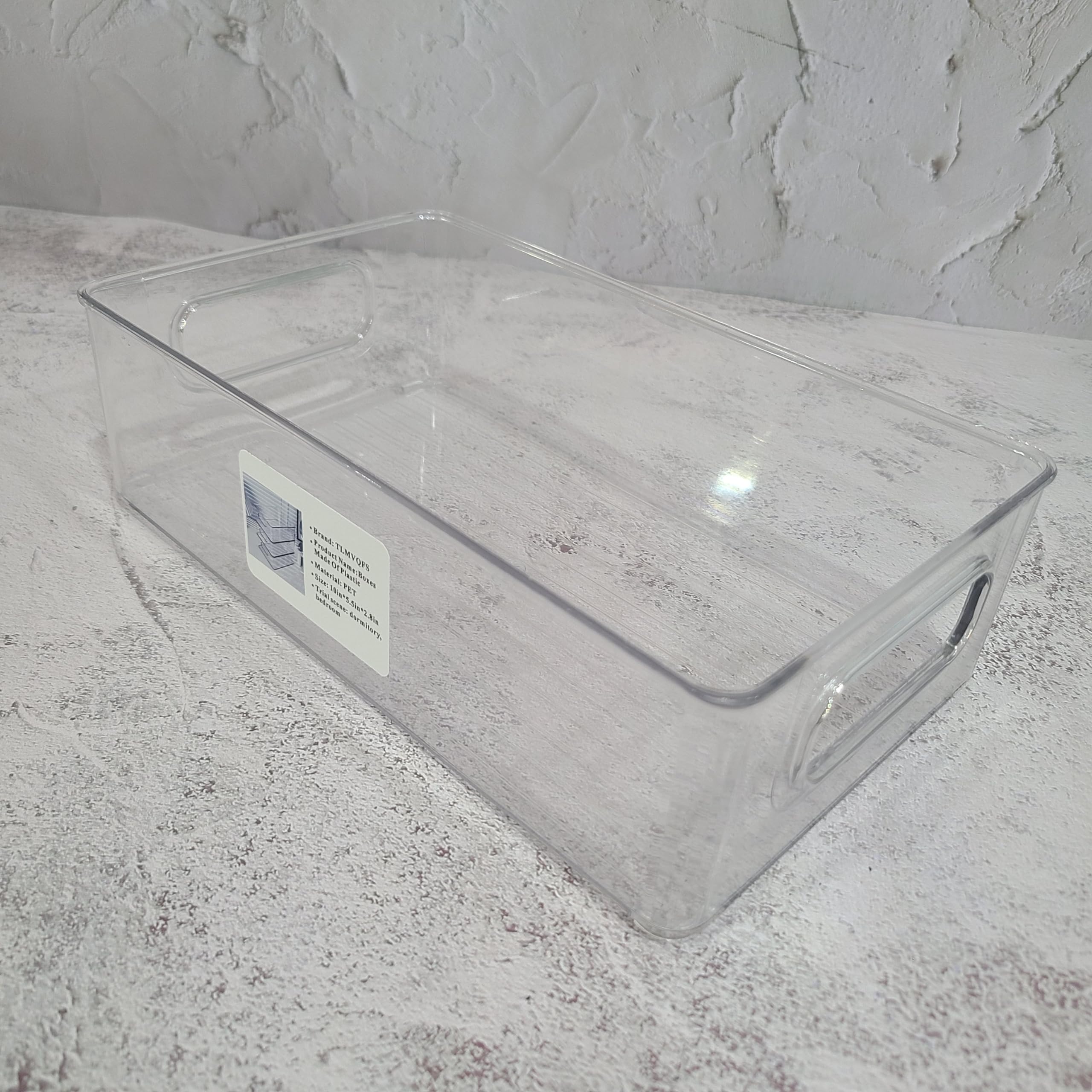 TLMVQFS Convenient and stackable clear plastic storage containers - perfect for home use