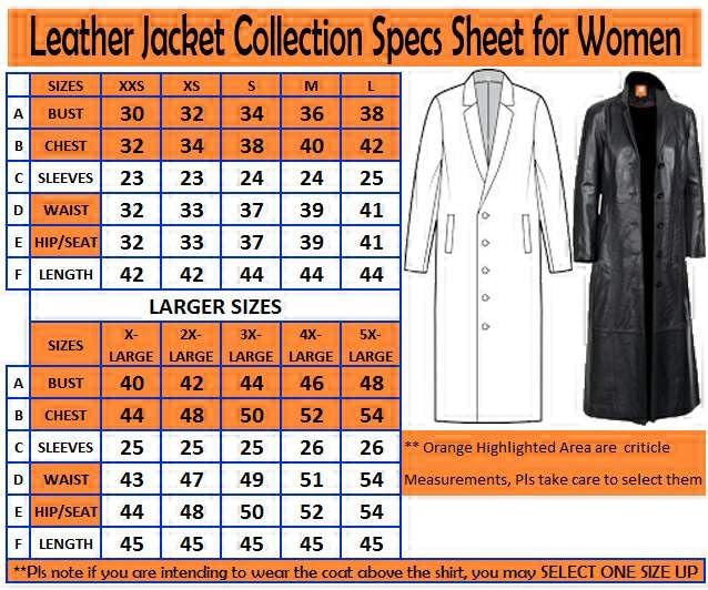 Women’s Long Coat | Real Lambskin Leather, Black Classic Style, Trench, Overcoat