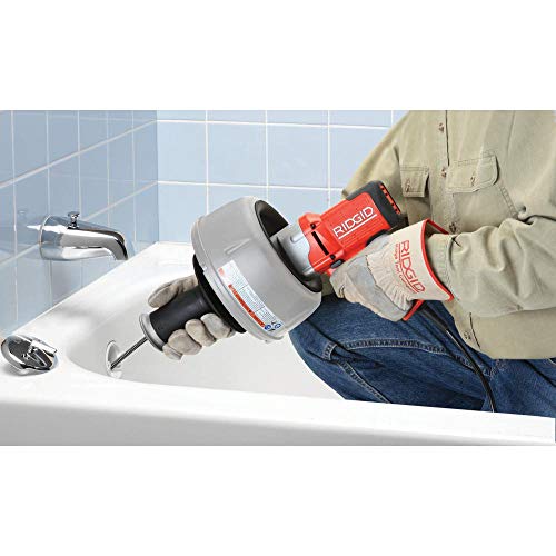 RIDGID K-400 Drain Cleaning 115-Volt Drum Machine Kit with AUTOFEED Control and C-32IW 3/8" x 75' Cable & 35473 K-45AF Sink Machine with C-1 5/16 Inch Inner Core Cable and AUTOFEED Control