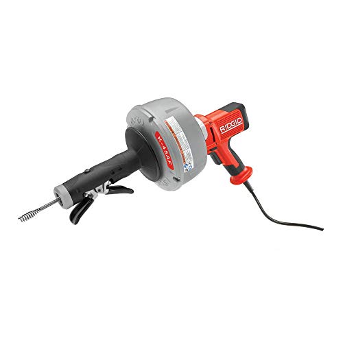 RIDGID K-400 Drain Cleaning 115-Volt Drum Machine Kit with AUTOFEED Control and C-32IW 3/8" x 75' Cable & 35473 K-45AF Sink Machine with C-1 5/16 Inch Inner Core Cable and AUTOFEED Control