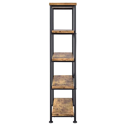 Coaster Home Furnishings Bookcase, Antique Nutmeg and Black