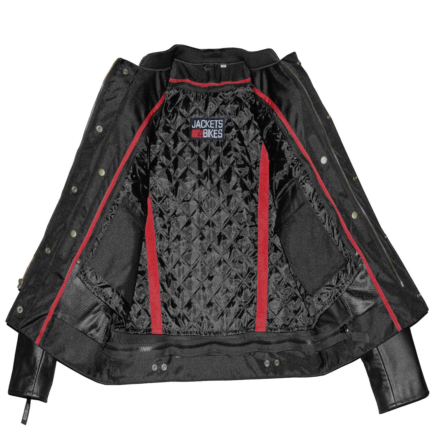 Men's Commuter Premium Natural Buffalo Leather Motorcycle Jacket CE Armor Conceal Carry Gun Pockets Cruiser Biker Black XL