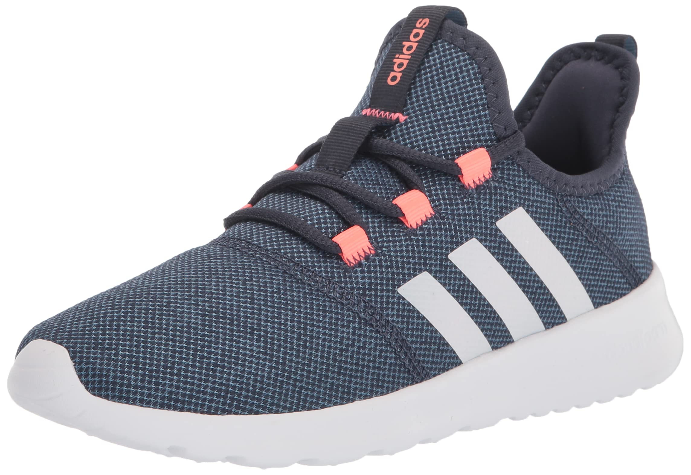 adidas Cloud Foam-Pure Running Shoe, Shanav/Acired/White, 2 US Unisex Big Kid