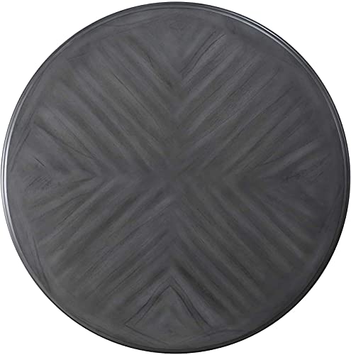 New Classic Furniture Gia 5-Piece Round Dining Set with 1 Dining Table and 4 Chairs, 47-Inch, Gray