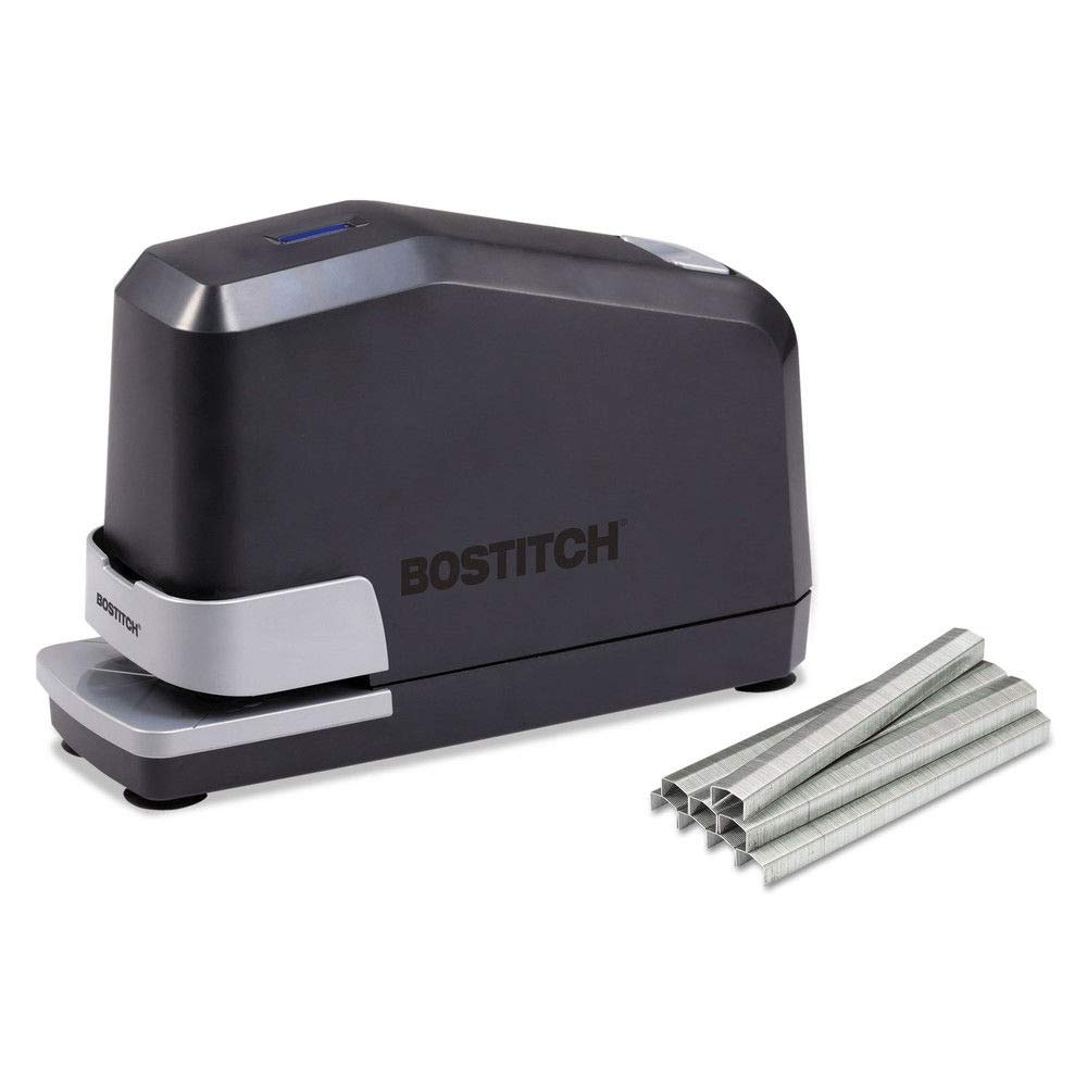 Bostitch Office Impulse Heavy Duty Electric Stapler Value Pack, 45 Sheet Capacity, Includes 5,000 Staples & Staple Remover, No-Jam, Faster Stapling, Black
