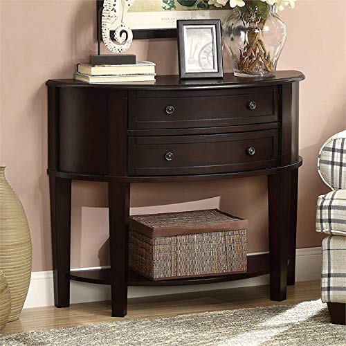 Coaster Home Furnishings Diane Demilune Entry Sofa Table Cappuccino