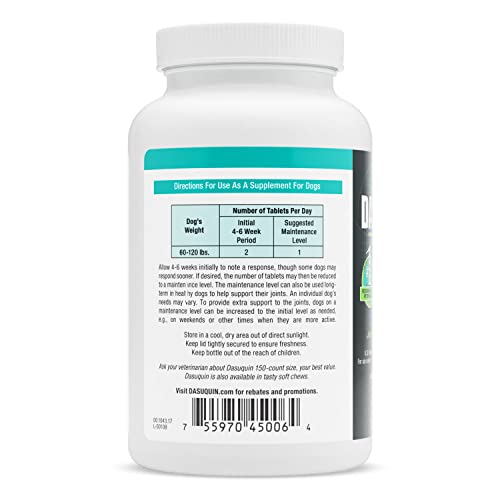 Nutramax Dasuquin Joint Health Supplement for Large Dogs - With Glucosamine, Chondroitin, ASU, Boswellia Serrata Extract, and Green Tea Extract, 84 Chewable Tablets