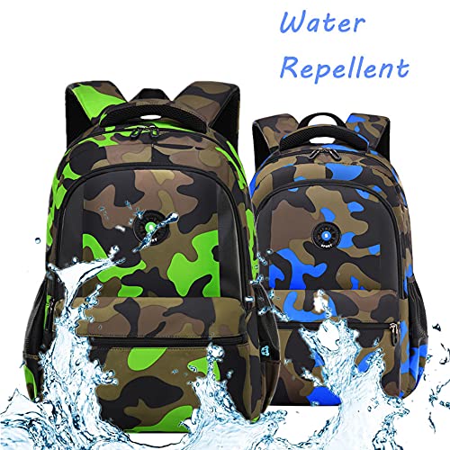 Ladyzone Camo School Backpack Lightweight Schoolbag Travel Camp Outdoor Daypack (Camo Orange) LZ003 One Size