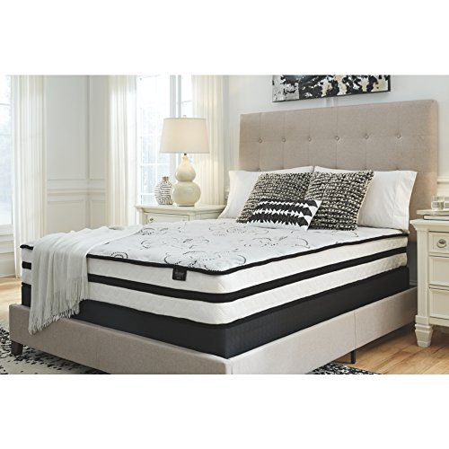 Signature Design by Ashley Chime 10 Inch Medium Firm Hybrid Mattress, CertiPUR-US Certified Foam, Full