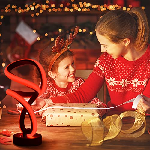 AVANLO Modern Table Lamp, RGB Touch Spiral Bedside Lamp, Unique Dimmable LED Table Lamp for Bedroom, Cool Desk Nightstand Lamps for Living Room Office Home Decor Ideal Gifts (Art Deco)