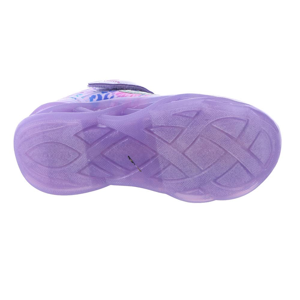Skechers Kids Girls Twisty Ice Sneaker, Lavender/Multi, 2 Little Kid