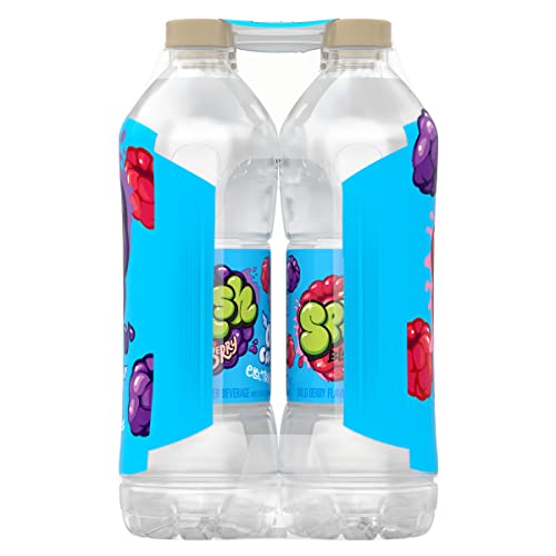 Splash Blast, Flavored Water Beverage, Wild Berry Flavor, 16.9 Fl Oz Plastic Bottles, 6 Pack