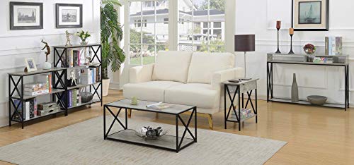 Convenience Concepts Tucson Deluxe 2 Tier Console Table, Faux Birch