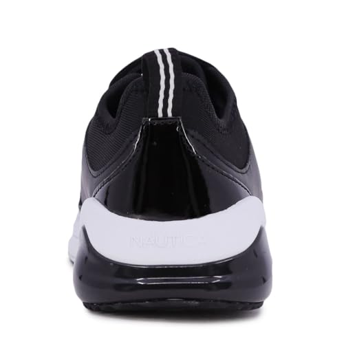 Nautica Kids Boys-Girls Sneaker Comfortable Running Shoes-Forge Pond 2-Black Matte Size-13
