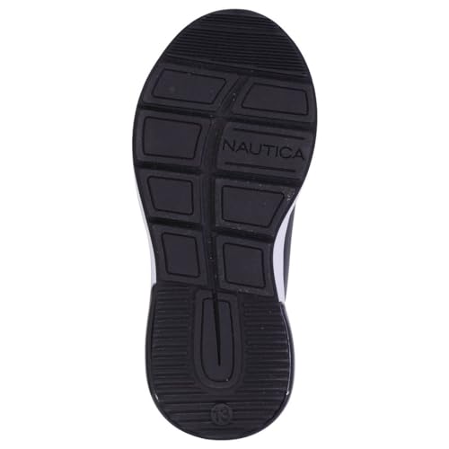 Nautica Kids Boys-Girls Sneaker Comfortable Running Shoes-Forge Pond 2-Black Matte Size-13