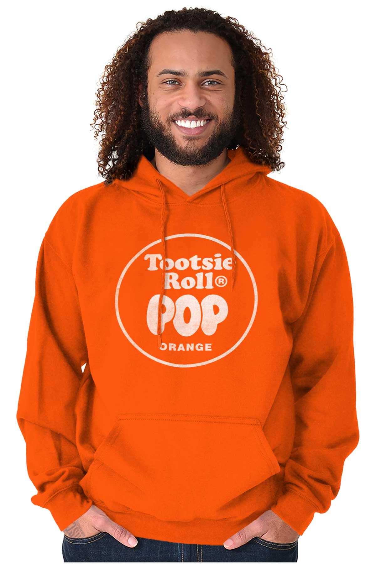 Brisco Brands Tootsie Roll Pop Orange Flavor Hoodie Sweatshirt Women Men
