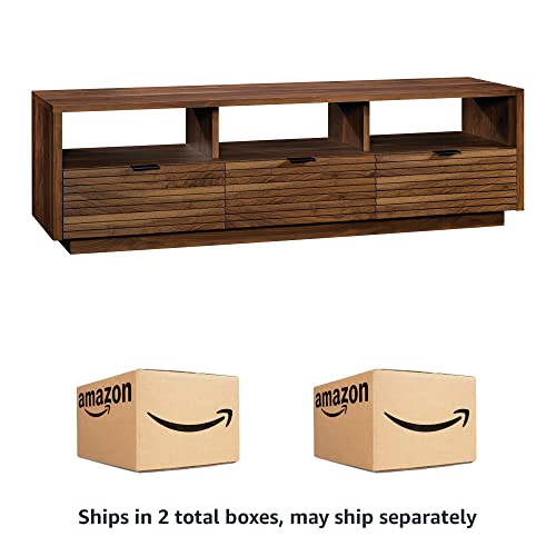 Sauder Harvey Park Credenza, for TVs up to 70", Grand Walnut finish