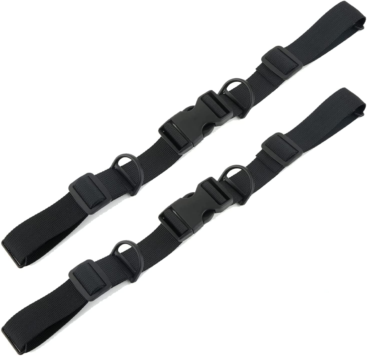 2 Pcs Adjustable Backpack Sternum Straps Chest Belt Hardness Strap with Anti-slip Fixed Clips and Quick Release Buckles for Camping Hiking Jogging(2 Pack /Black)