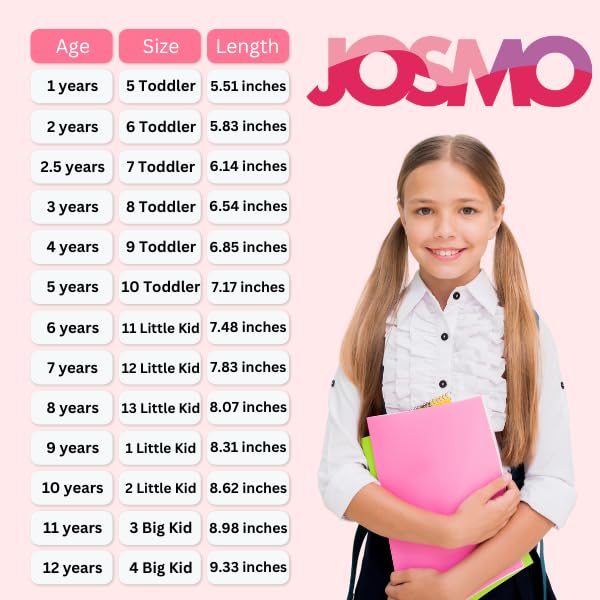 Josmo Girls Mary Jane Shoes School Kids Uniform Flats Ballet Strap Slip-On Dress - Black (Size 2 Big Kid)
