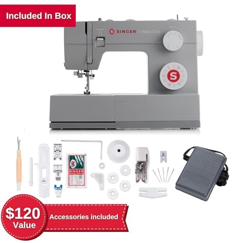SINGER | Heavy Duty 4452 Sewing Machine , Gray