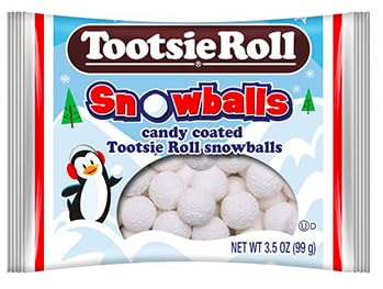 Christmas Roll Holiday 4 Pack - Candy Cane Pops 9.6 oz, Fruit Chews Holiday Cheer "Sweet and Sour" 12 oz, and Snowballs 3.5 (2). Bonus Angry Goat Goods fridge decoration included.