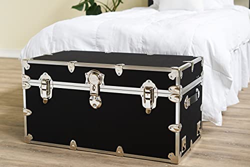 Rhino Trunk & Case XXL Armor Trunk with Removable Wheels, College, Home & Office Storage 36"x18"x18" (Slate)