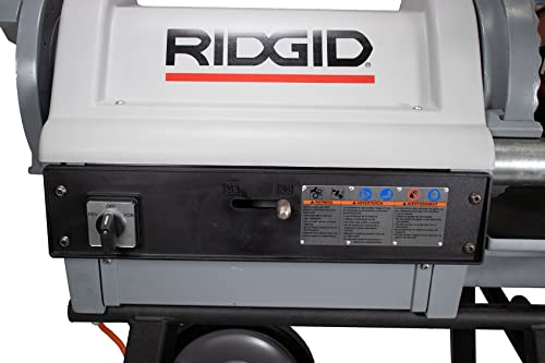 RIDGID® 1224 Pipe Threader 26092 with Dies Die Heads Universal Cart & Oil (Renewed)