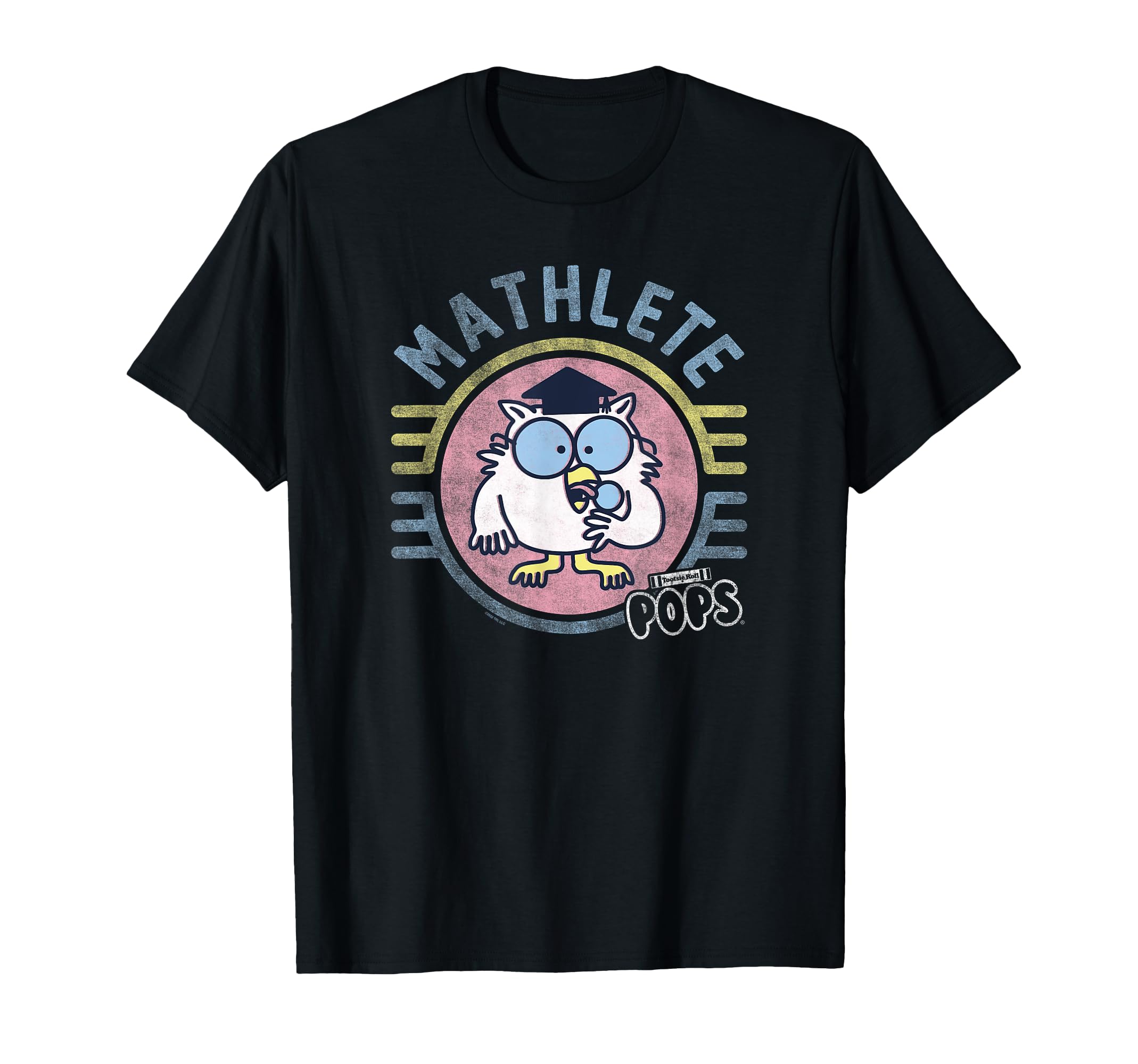 Tootsie Roll Pop Owl Retro Mathlete Poster T-Shirt