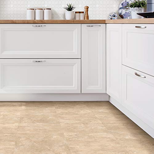 FloorPops FP3325 Canyon Peel & Stick Floor Tiles, Brown