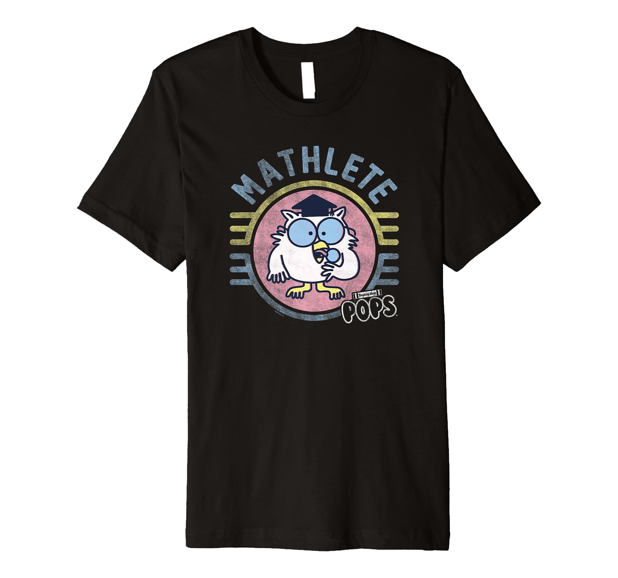 Tootsie Roll Pop Owl Retro Mathlete Poster Premium T-Shirt