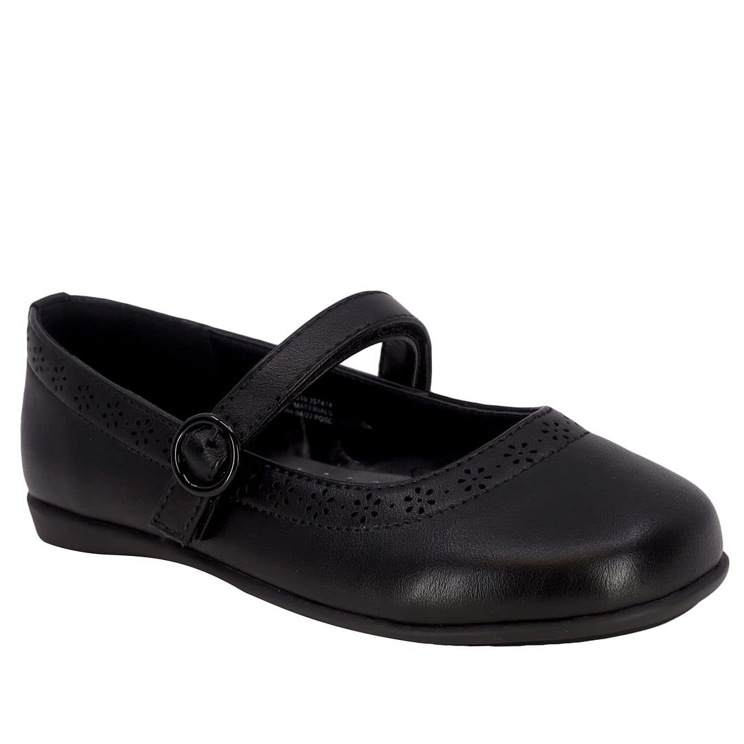 LONDON FOG Girls School Uniform Shoe Youth and Toddler Sizes Mary Jane and Ballet Flat Styles Grays Black Size 2