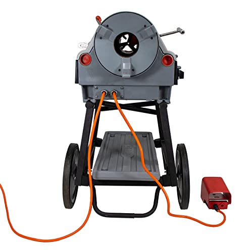 RIDGID® 1224 Pipe Threader 26092 with Dies Die Heads Universal Cart & Oil (Renewed)