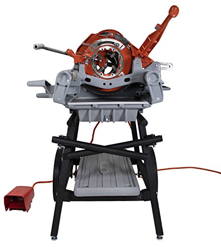 RIDGID® 1224 Pipe Threader 26092 with Dies Die Heads Universal Cart & Oil (Renewed)