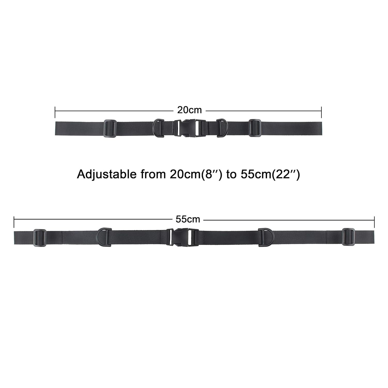 3 Pack Backpack Chest Straps, Heavy Duty Adjustable Universal Backpack Sternum Strap Chest Belt with Quick Release Buckle for Hiking and Jogging