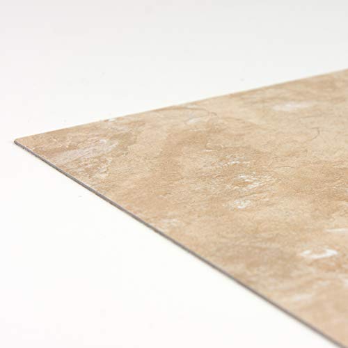 FloorPops FP3325 Canyon Peel & Stick Floor Tiles, Brown