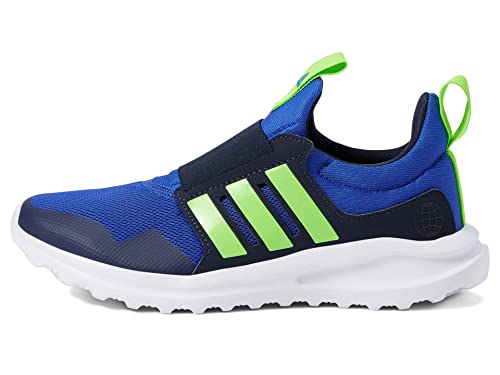 adidas ACTIVERIDE 2.0 Running Shoe, Ink/Solar Green/Team Royal Blue, 2 US Unisex Little Kid