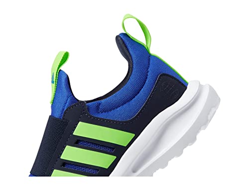 adidas ACTIVERIDE 2.0 Running Shoe, Ink/Solar Green/Team Royal Blue, 2 US Unisex Little Kid