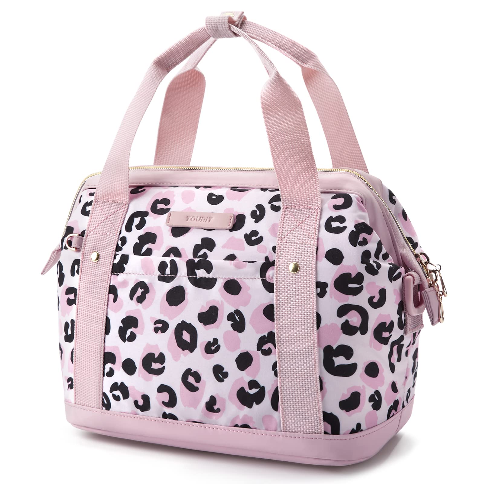 TOURIT Lunch Bag Women Insulated Lunch Box Durable Lunch Tote Bag Lunch Cooler Bag for Women Work, School, Picnic, Pink